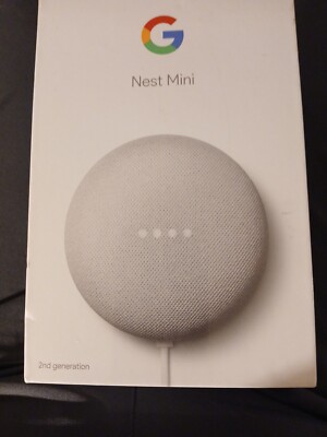 Google Nest Mini (2nd Generation) Smart Speaker - Chalk BRAND NEW ...