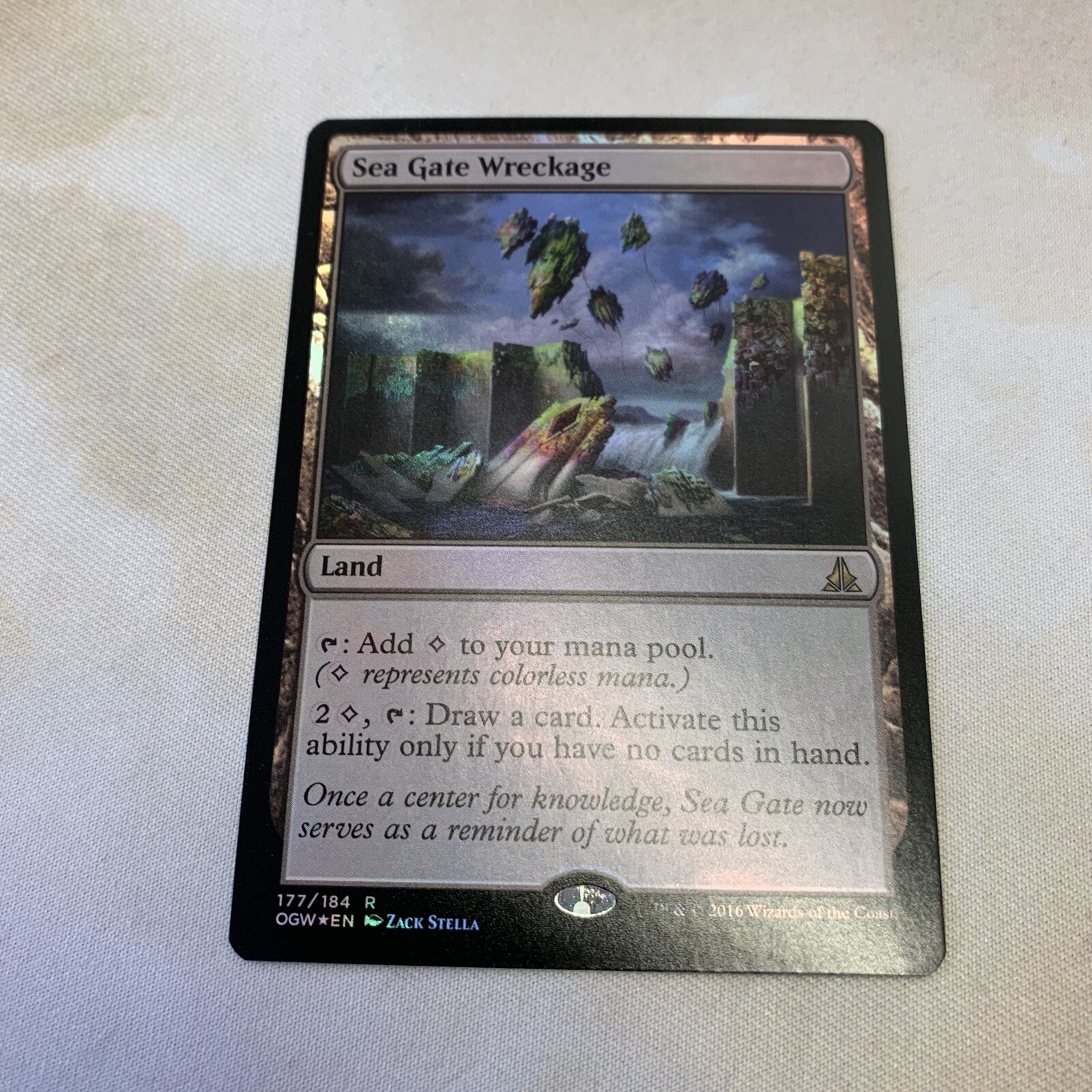 1x Sea Gate Wreckage - Foil NM-Mint, Oath of the Gatewatch MTG Magic ...