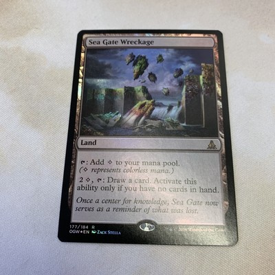 1x Sea Gate Wreckage - Foil NM-Mint, Oath of the Gatewatch MTG Magic ...