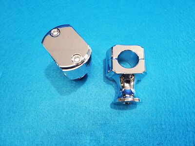 CHROME CUSTOM 2" SHORT HANDLEBAR RISERS FOR HARLEY BOBBER CUSTOM 1 ...