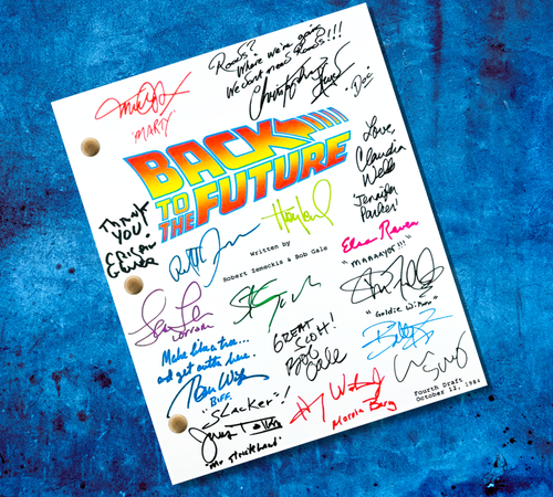 Back To The Future Movie Script Autographed Reprint Full Script Script ...