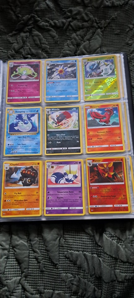 Pokemon TCG Offical Card Binder, Filled With Various Cards As Seen In ...