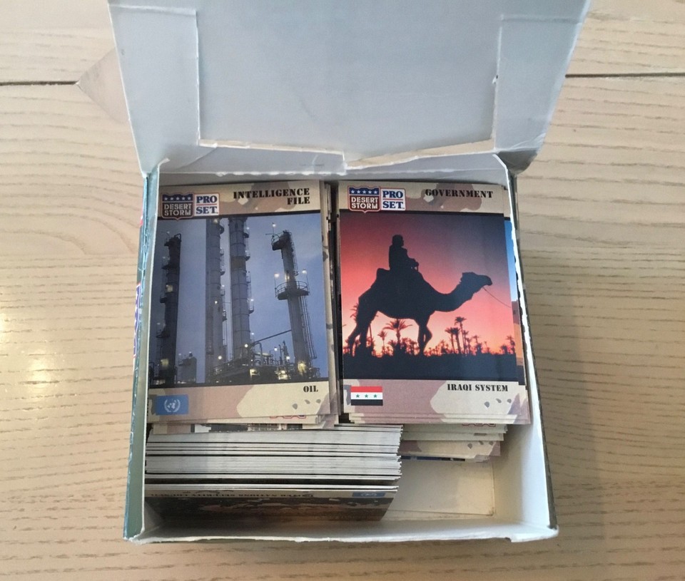 Desert Storm Pro Set Unsealed Box Unpackaged Trading Cards Military ...
