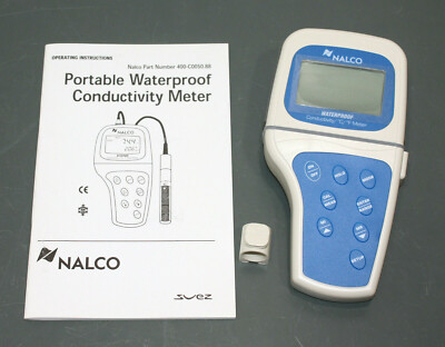 Nalco Portable Waterproof Conductivity Meter 400-C0050.88, 0-2000 uS 0 ...