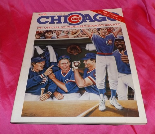 🌈 1987 CHICAGO CUBS OFFICIAL PROGRAM MLB BASEBALL VOL 6 #2 UNUSED | eBay