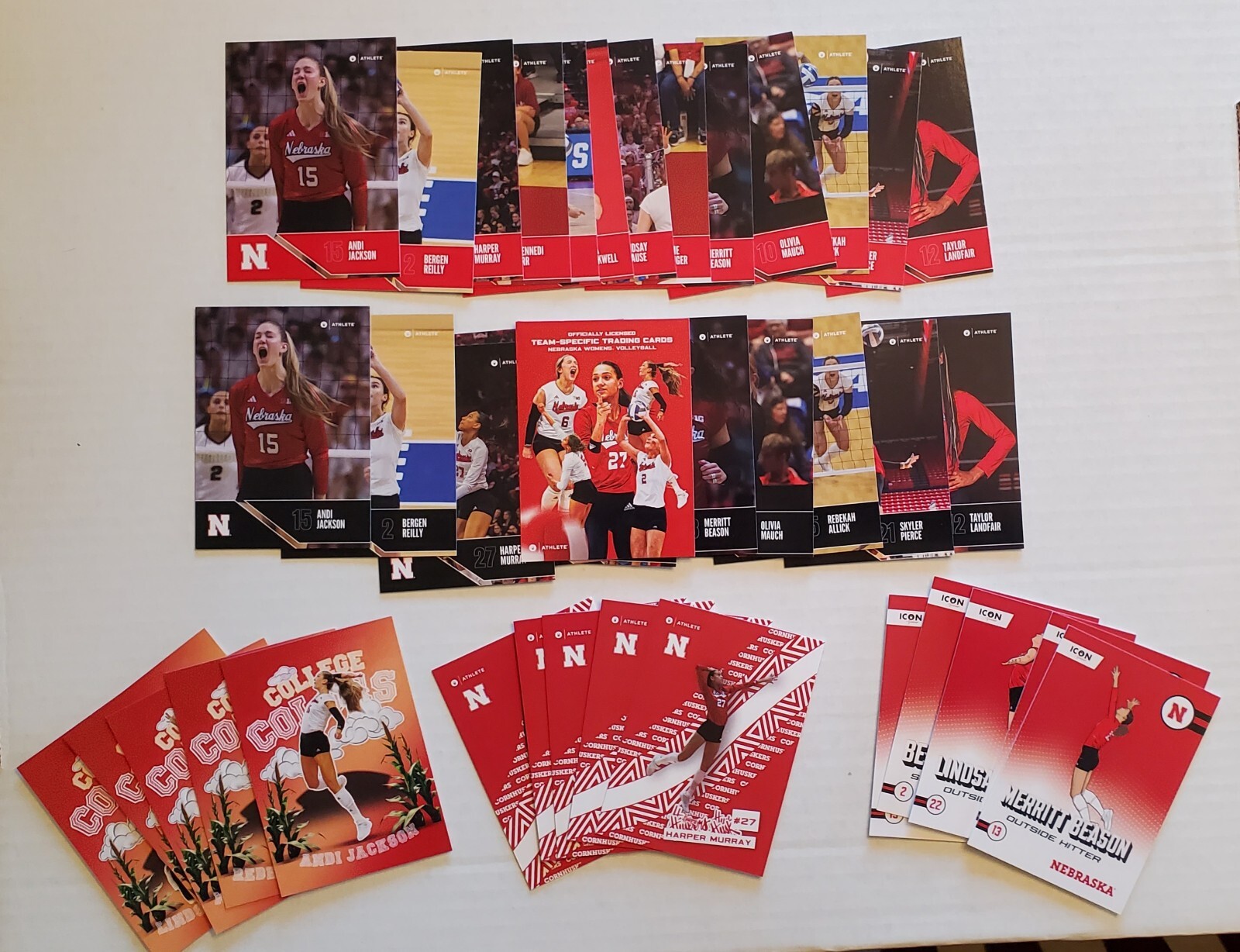 🔥💎*NEW* (5 Dif Sets) 2024 Onit Huskers Nebraska Cornhuskers Volleyball ...