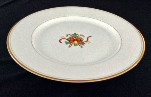 FITZ AND FLOYD "St. Nicholas" pattern 12" round serving dish platter ...