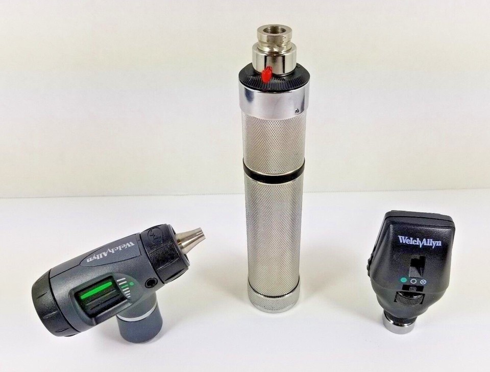 WELCH ALLYN 3.5v SET 23810 MACROVIEW OTOSCOPE + 11720 OPHTHALMOSCOPE | eBay