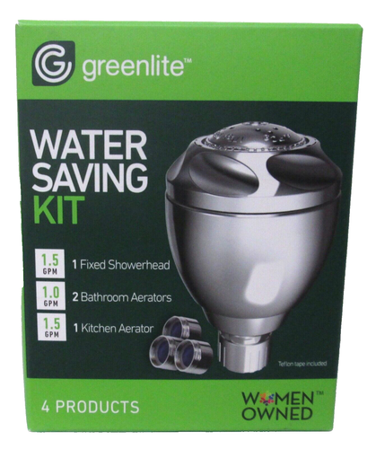 Greenlite Water Saving Kit - Fixed Shower Head Bathroom Aerators ...