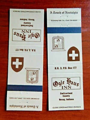Matchbook cover - Ogle Haus Inn - Switzerland County, Vevay, Indiana ...