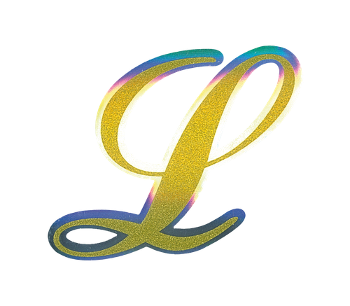 Adhesive Letter "L" Holographic Gold Color for Car and Motorcycle | eBay