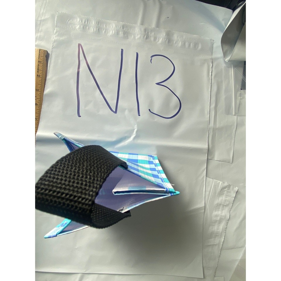 SCOUT Original Wristlet Pouch Blue Green Plaid Zippered Travel ...