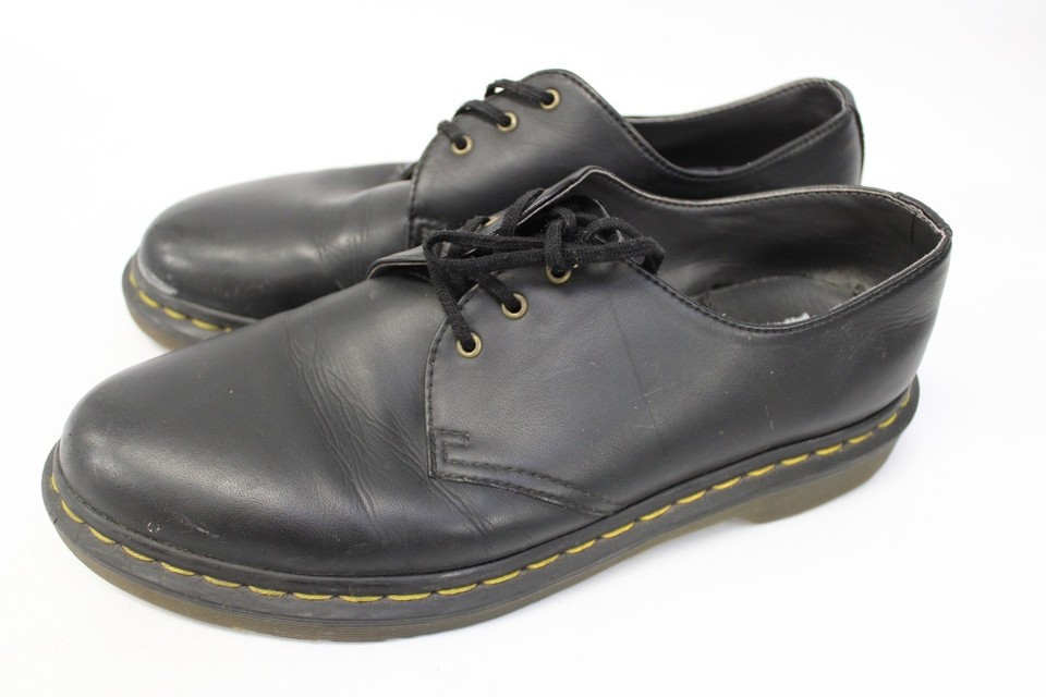 Men's DR MARTENS Black Vegan Leather Lace Up Shoes UK 8 / 42 - R24 ...