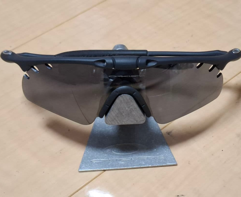 Oakley MAG M-Flame Sunglasses 90s Magnesium Frame Black Used Authentic ...