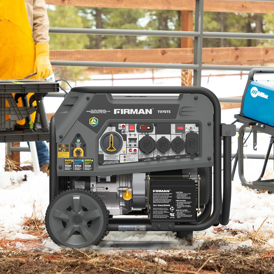 Firman 7500W Running / 9400W Peak Tri Fuel Generator | eBay
