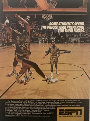 1988 ESPN College Basketball PRINT AD Purdue Boilermakers Todd Mitchell ...