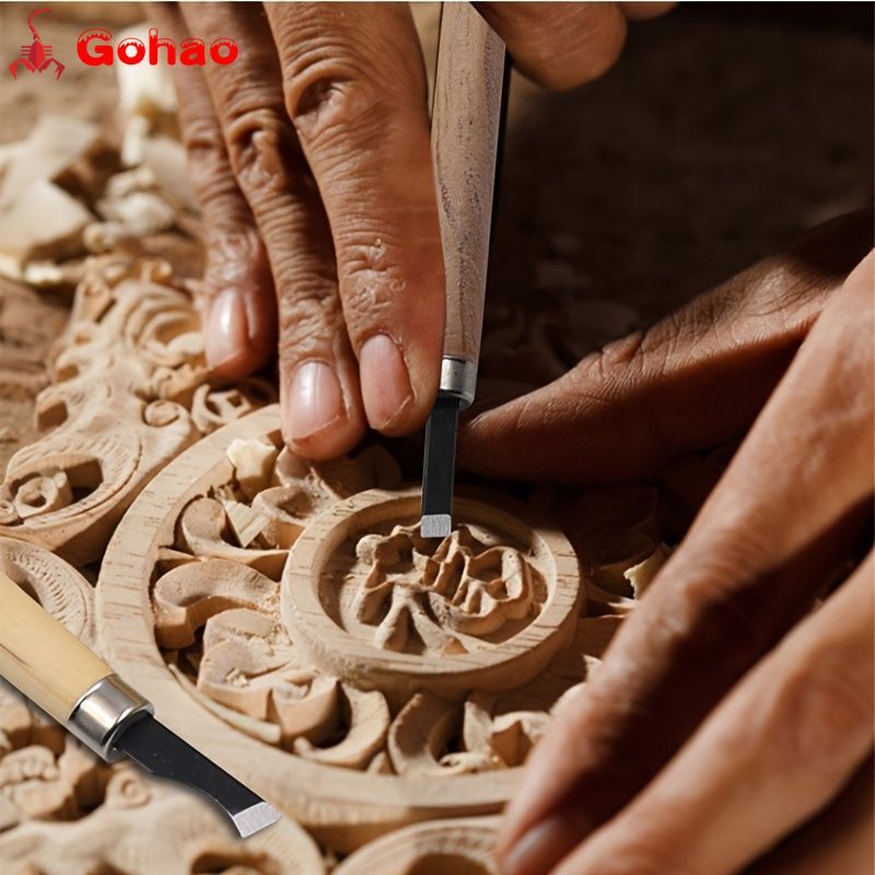 12pc 8 inch Wood Lathe Chisel Turning Tools Woodworking Gouge Skew ...