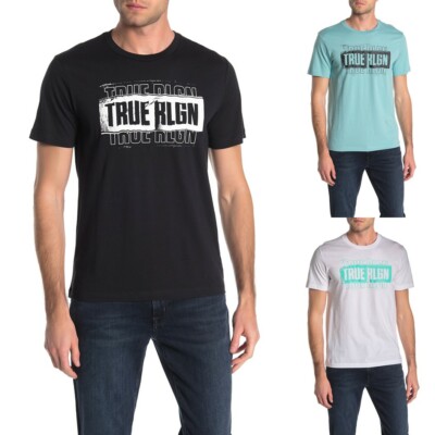 True Religion Men's True RLGN Triple Logo Graphic Tee T-Shirt | eBay
