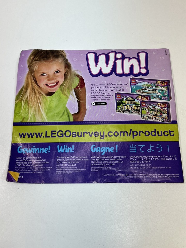 LEGO Friends Instruction Manuals -Mixed Lot of 4 Booklets & A Box | eBay