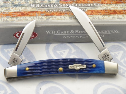 NEW CASE XX USA 2023 Stamp 6268 Congress Pen Knife Deep Blue Bovine ...