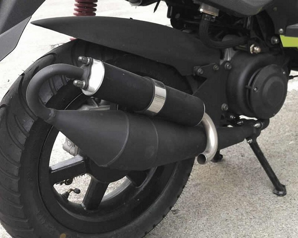 Tuning Auspuff Krümmer ungedrosselt KEEWAY RY6 50 RY8 Evo Racing Swan ...