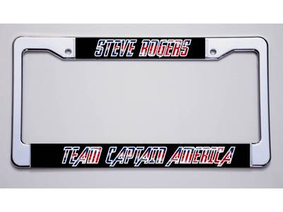 AVENGERS FANS! "STEVE ROGERS/TEAM CAPTAIN AMERICA" LICENSE PLATE FRAME ...