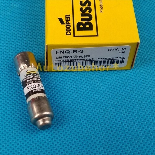 10PCS/Box New FNQ-R-3 Limiting Time-Delay Class CC Fuse 3A 600Vac #A6 ...