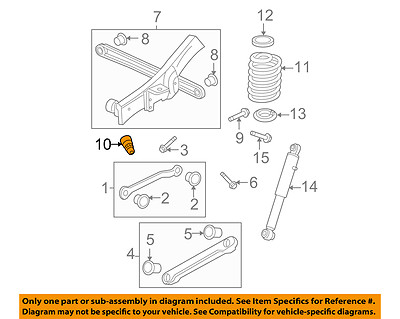 GM OEM Rear Suspension-Bumper 15039397 | eBay