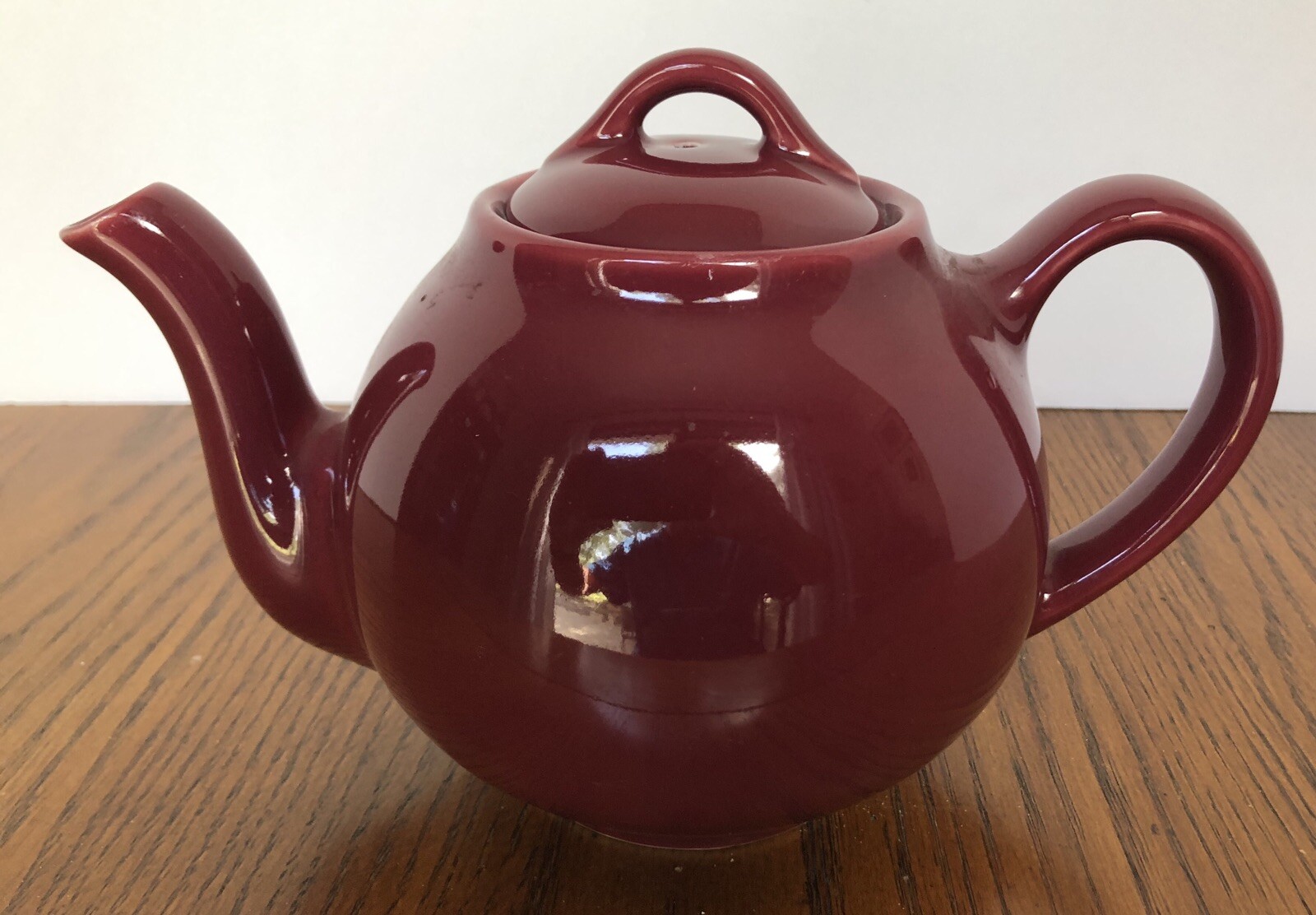 Hall China Maroon Lipton Teapot | eBay