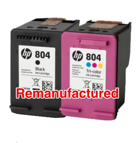 REM HP804 Black +Colour Ink Cartridges for HP Envy Photo 6220,7120.7822 ...