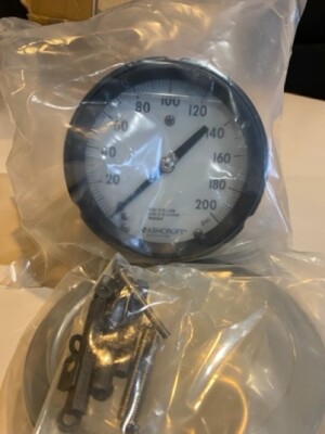Ashcroft 1279 Duragauge Pressure Gauge - 316 StainlessTube/316 socket ...