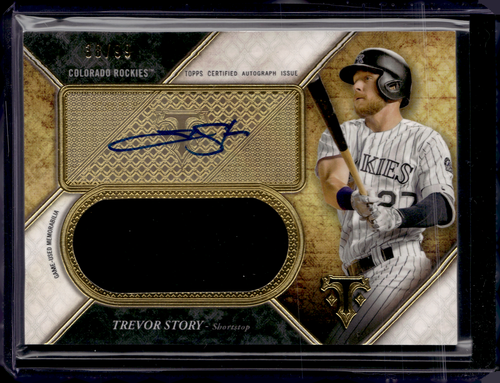 2017 TOPPS TRIPLE THREADS #UAJR-TS TREVOR STORY PATCH AUTO /99 (1) | eBay