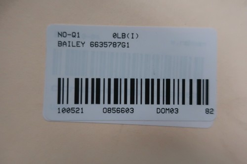 Bailey NICS01 Network 90 Control Termination I/o Module | eBay