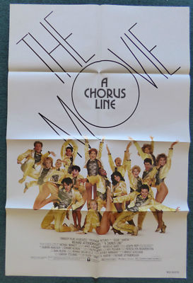 A CHORUS LINE (1985) MICHAEL DOUGLAS ORIGINAL 1 SHEET MOVIE POSTER | eBay
