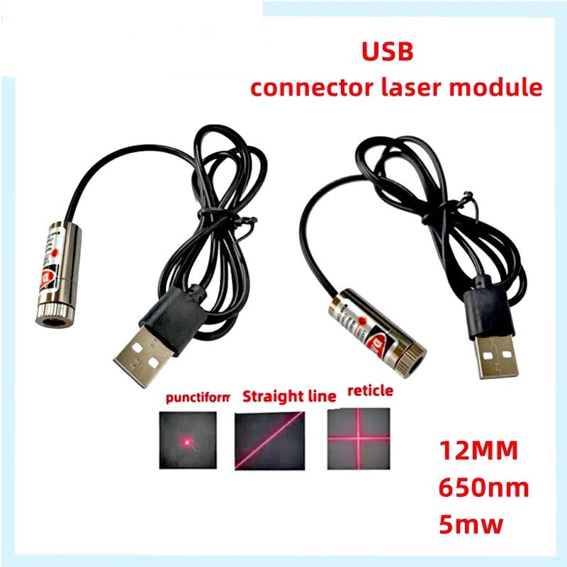 USB 5mW Grün Laser Modul mit Positionierer Halter