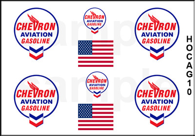 HO SCALE CHEVRON AVIATION LAYOUT MODEL TANKER GAS STATION TRUCK DECAL ...