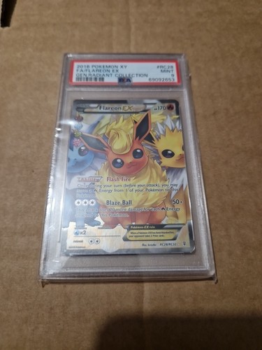 Flareon EX RC28/RC32 PSA 9 Mint XY Generations Radiant Collection ...