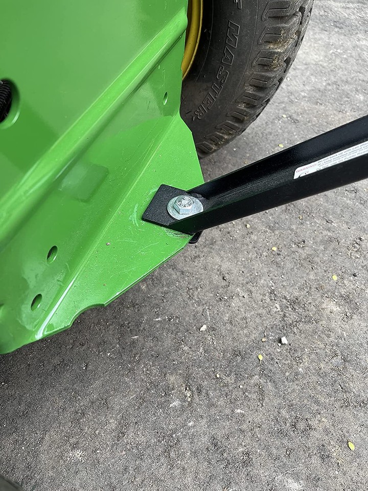 Lawn Mower ATV Tow Bar for Hauling Trash Can Barrel Transporting Gravel ...