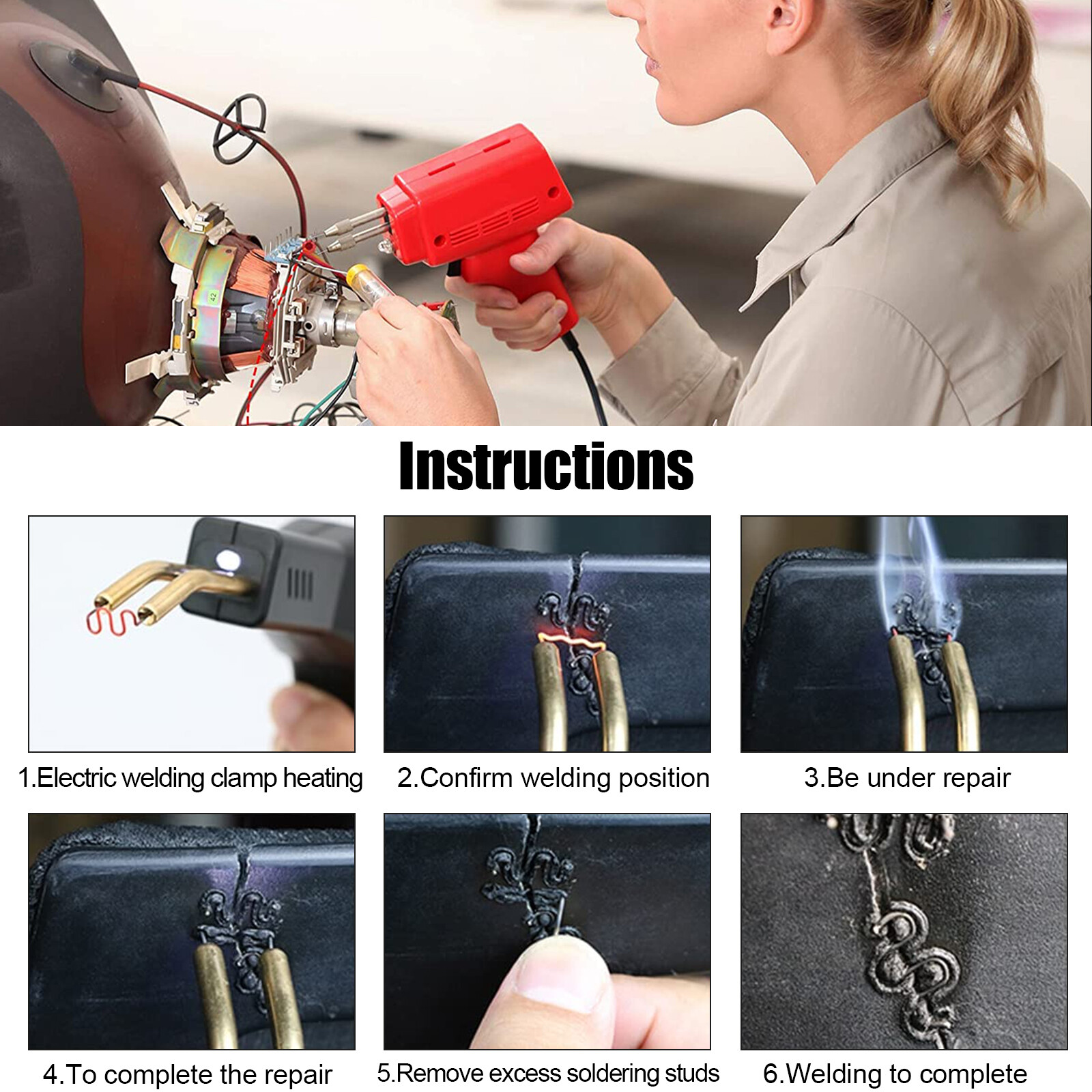 Stainless Steel Hot Staple Welding Car Bumper Fender Welder Stapler ...