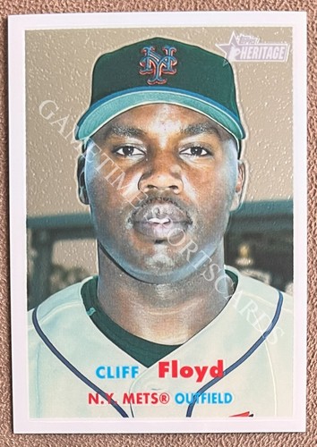 Cliff Floyd 2006 Topps Heritage Chrome #40 /1957 New York Mets Numbered ...