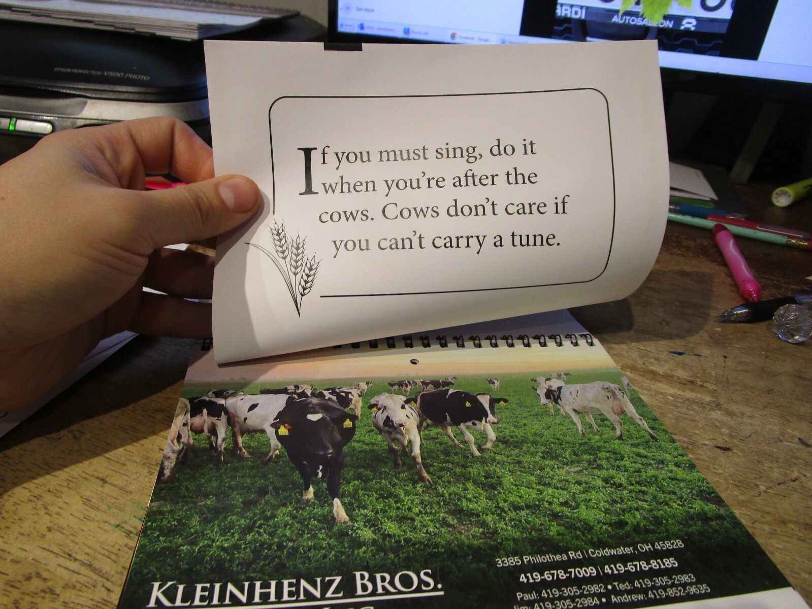 NEW 2025 FARM Farming Livestock Cattle Cows Steer Beef Calendar Wall ...