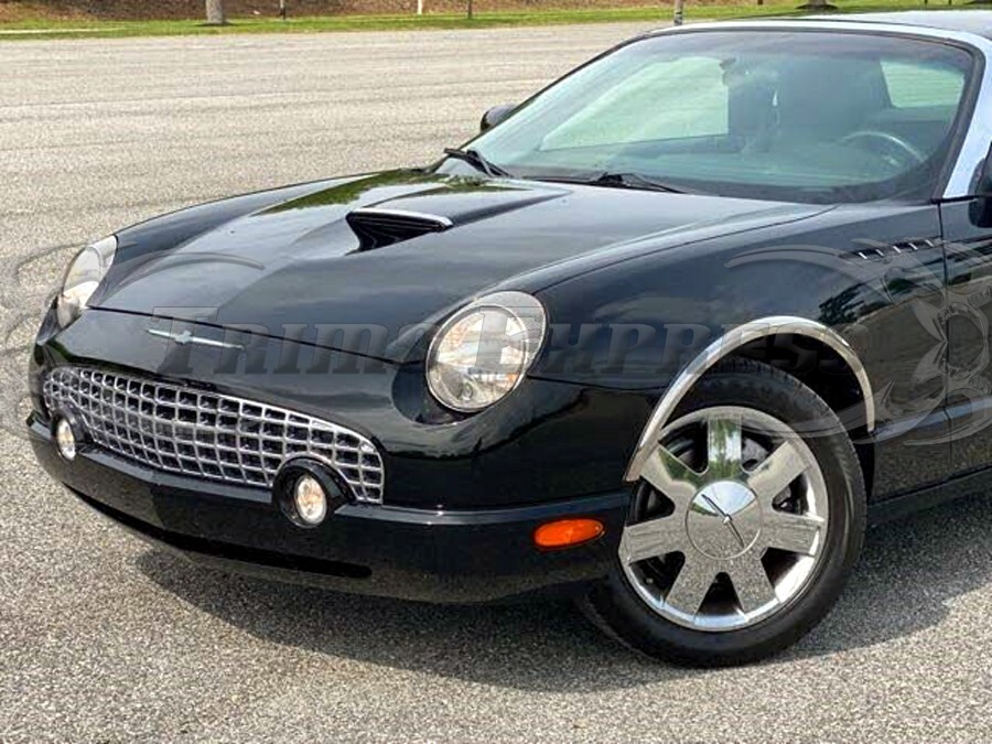 fit:2002-2005 Ford Thunderbird T-Bird Hood Scoop Vent Accent Sticker ...