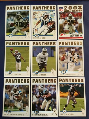 2004 Topps Collection CAROLINA PANTHERS Complete Team Set COLBERT RC ...