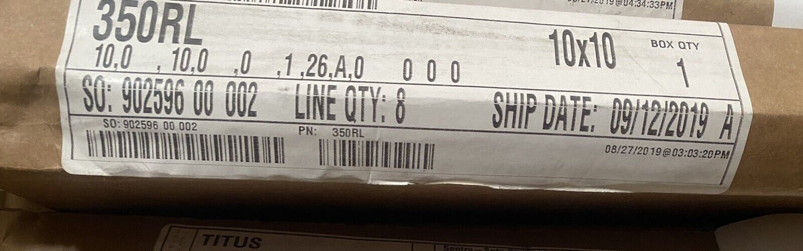 BRAND NEW Titus 350RL Steel Return Grille 10 x10 NEW! | eBay