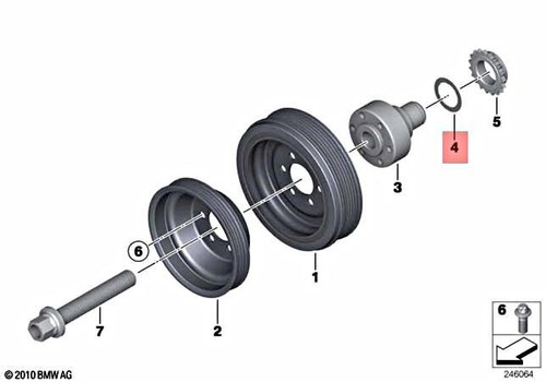 Genuine BMW X1 X3 X5 Z4 E84 E89 F07 F10 F11 F15 Washer 26.4 X 38.3 ...