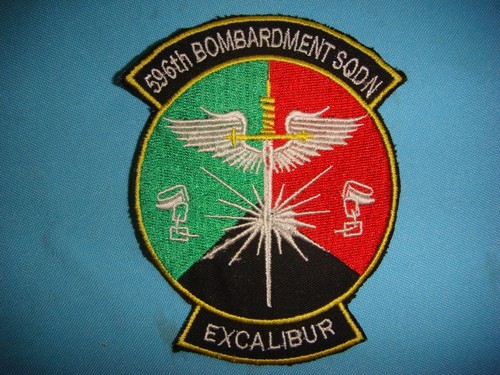 US AIR FORCE 596th BOMBARDMENT SQUADRON " EXCALIBUR " | eBay