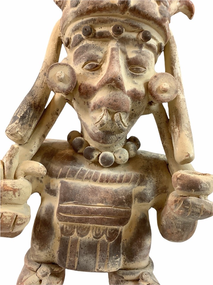 Zapotec WarlaorId Statue Pre Colombian Terracotta Large Statue Chief ...