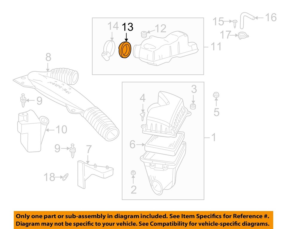 MALIBU GRAND AM CAVALIER SUNFIRE 2.4 THROTTLE BODY RUBBER BOOT NEW OEM ...