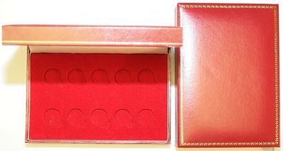 De-luxe Padded Coin Cases To Hold 10 Full Sovereigns or 10 Half ...