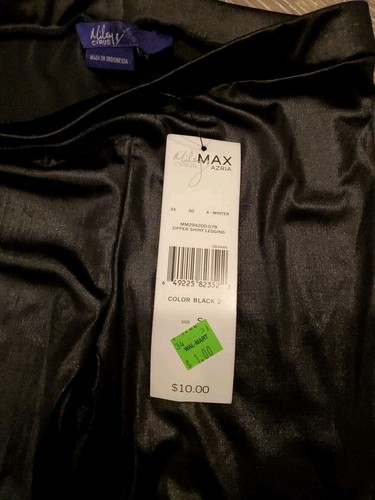 Y2k Miley Cyrus X Max Azria Zipper Shiny Leggings With Original Tag New ...